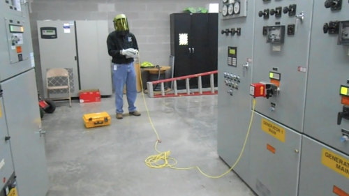 The Chicken Switch allows a worker to remotely switch from a safe distance.